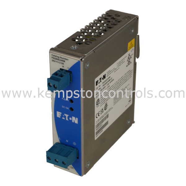 Eaton PSG60E24RM EATON POWER SUPPLY 1PHASE 24VDC 60W REMOVABLE TERM ...