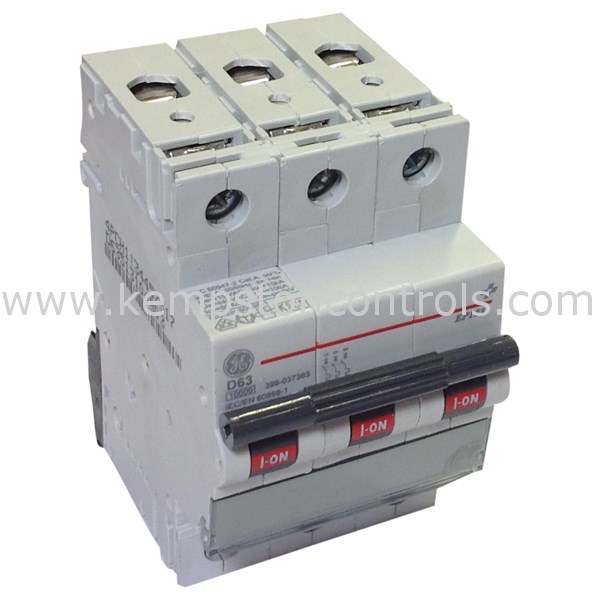 GE EP103D63 3-POLE MCB TYPE D 10KA | Kempston Controls