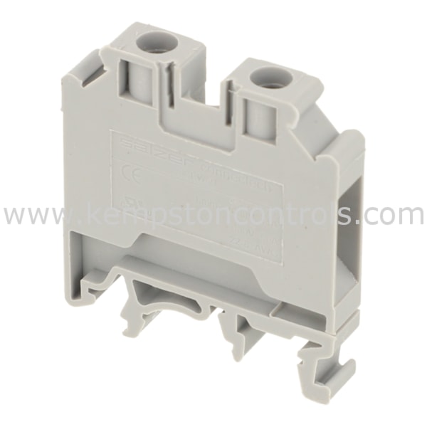 Europa Components SCRW6UGY EUROPA COMPONENTS, SCREW CLAMP TERMINAL BLOCK, DIN RAIL MOUNTING, 6MM ...