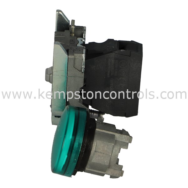 Schneider XB4BVB3 SCHNEIDER HARMONY XB4, PILOT LIGHT, METAL, GREEN, Ø22 ...