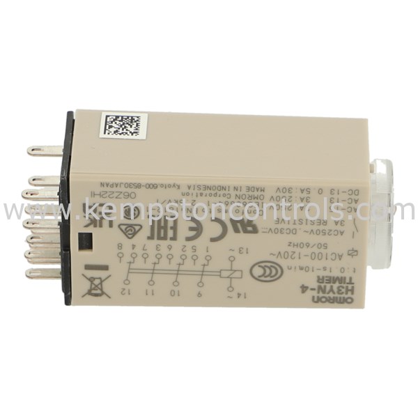 Omron H3YN-4 AC100-120 OMRON SOLID STATE TIMER, 4PDT, 14 PIN, 0.1S-10M, 100-120VAC | Kempston ...