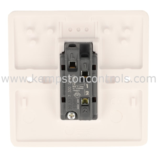 Legrand 730001 LEGRAND SYNERGY 1 GANG 2 WAY PLATE SWITCH WHITE ...