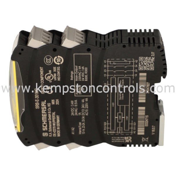 Schmersal SRB-E-301MC SCHMERSAL SAFETY-MONITORING MODULE FOR EMERGENCY STOP CIRCUITS, GUARD DOOR ...