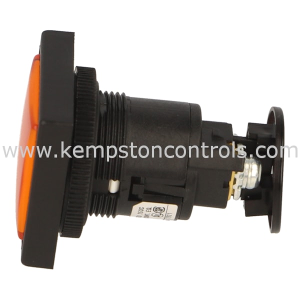 Fuji DR22F3M-E4A FUJI 24VAC/DC FLUSH SQUARE PILOT LIGHT ORANGE (BULB ...