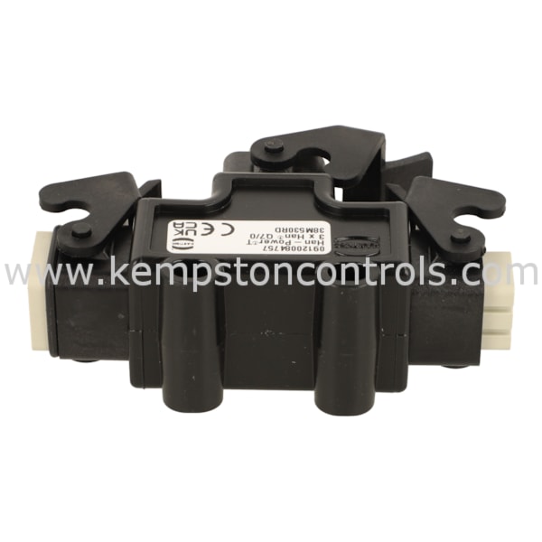 HARTING 09120084757 HARTING HAN POWER T Q7/0 OVERMOULDED, BLACK, 10A ...