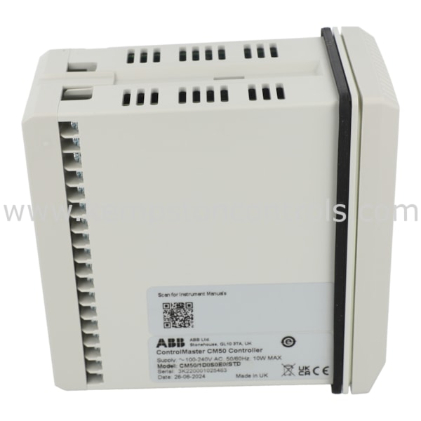 ABB CM50/1D0S0E0/STD ABB UNIVERSAL PROCESS CONTROLLER, 1/2 DIN, DUAL LOOP, 90-264VAC, 4 ANALOG ...