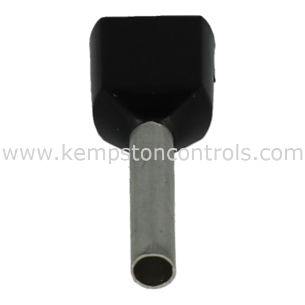 Hellerman CT215012 HELLERMAN TWIN BOOTLACE FERRULES 2X1.5- 12MM BLACK1000) | Kempston Controls