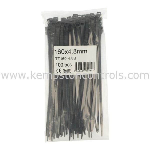 Termination Technology TT160-4.8B TT NYLON CABLE TIES 160MM X 4.8MM ...