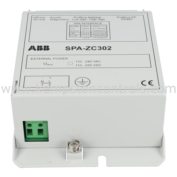 ABB MV SPA-ZC 302-BA ABB INTERFACE MODULE, 110V-240VAC/DC AUXILIARY ...
