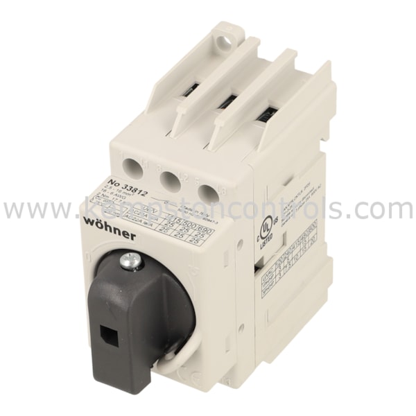 Wohner 33812 WOHNER SWITCH-DISCONNECTOR 3-POLE | Kempston Controls
