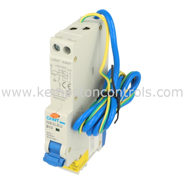 CHINT NB3LEU-B10 CHINT RCBO 10A 1P+N | Kempston Controls