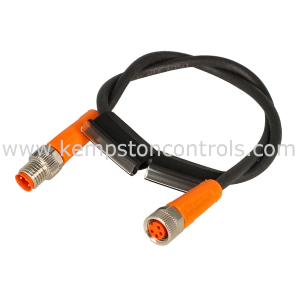 IFM EVC270 IFM VDOGF040MSS00,3H03STGF030MSS, JUMPER CABLE, M8 FEMALE STR 4-PIN TO M8 MALE STR 3 ...