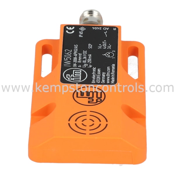 IFM IW5062 IFM INDUCTIVE SENSOR, 8MM SENSING RANGE, NO PNP, M8X1 CONNECTOR | Kempston Controls