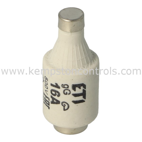 ETI DII/16A/GL ETI DII (E27) 16A GL BOTTLE FUSE 500V | Kempston Controls