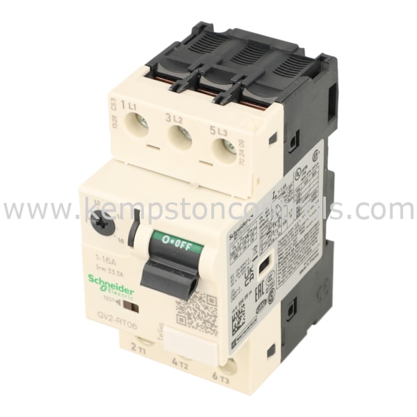Schneider GV2RT06 SCHNEIDER MOTOR CIRCUIT BREAKER, TESYS GV2, 3P, 1-1 ...