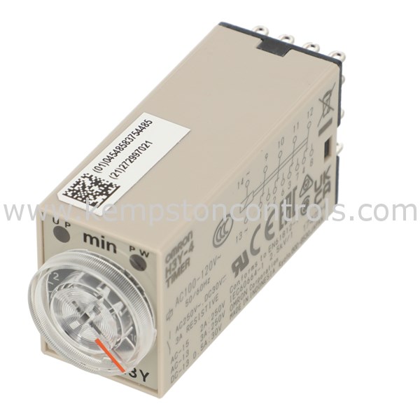 Omron H3Y-4 AC100-120 10M OMRON TIMER, PLUG-IN, 14-PIN, ON-DELAY, 4PDT, 3A, 100-120VAC SUPPLY, 0 ...