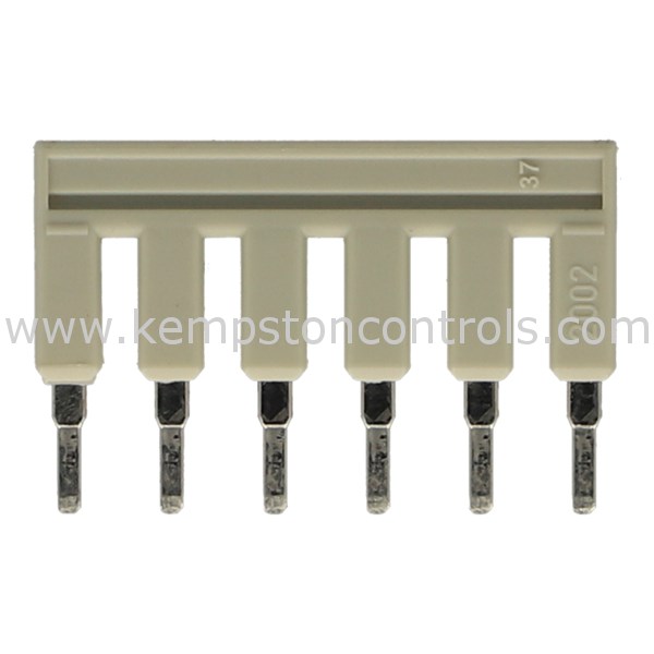 WAGO 2002-406 WAGO PUSH-IN TYPE JUMPER BAR, INSULATED 6-WAY LIGHT GREY ...