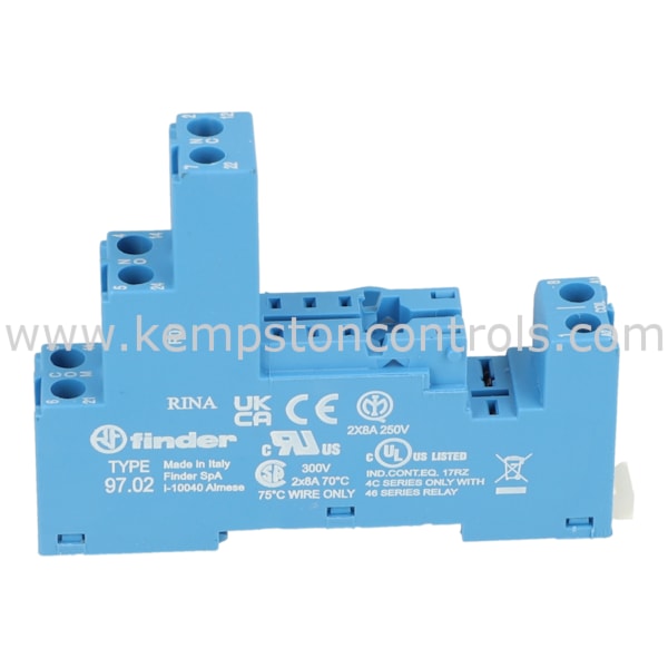 Finder 97.02SPA FINDER 8 PIN BASE FOR 46.52 SERIES | Kempston Controls