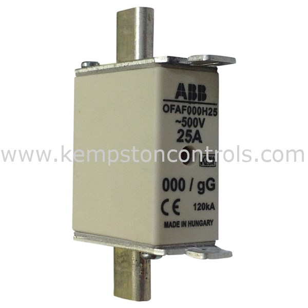 ABB OFAF000H25 25A DIN SIZE 000 FUSE | Kempston Controls