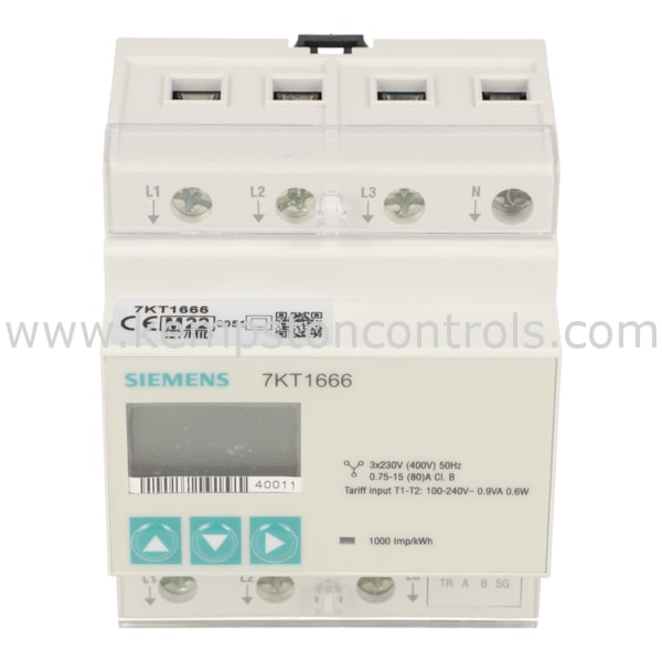 Siemens 7KT1666 SIEMENS SENTRON MEASURING DEVICE, STANDARD RAIL, SCREW ...