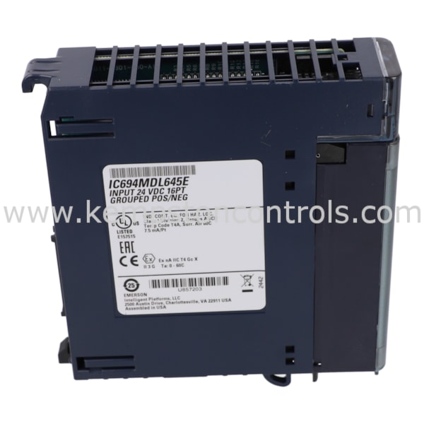 GE Fanuc IC694MDL645 EMERSON INPUT MODULE, 24VDC, 16 POINT POS/NEG LOGIC | Kempston Controls