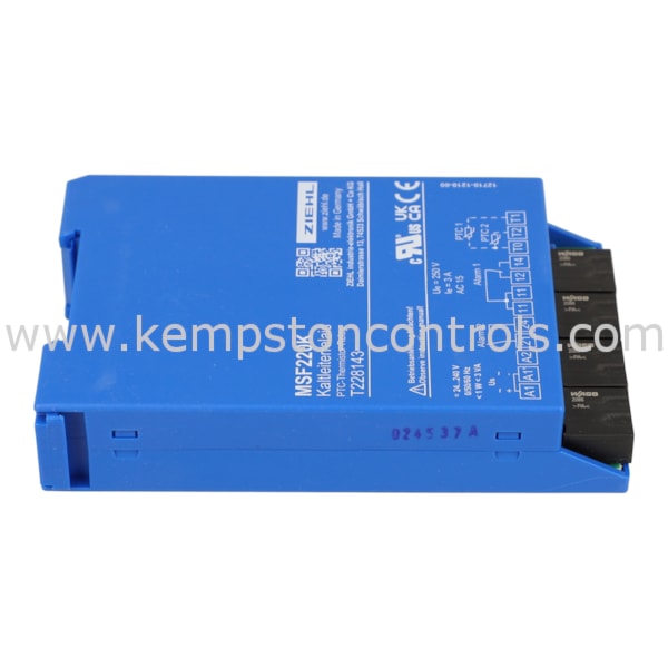 Other T228143 ZIEHL PTC-RESISTOR RELAY, 24-240VAC/DC, TYPE MSF220K, FOR ...
