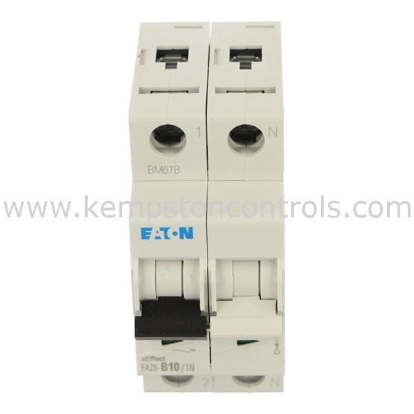 Eaton Moeller FAZ6-B10/1N MOELLER MINIATURE CIRCUIT BREAKER (MCB), 10A, 1P+N, CHARACTERISTIC: B ...