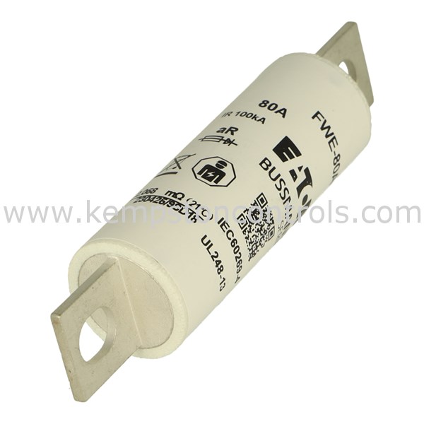 Bussmann FWE-80A 1000VDC, IEC/UL, 80A, AR, 25MM ROUND EV CHARGING STATION FUSE | Kempston Controls