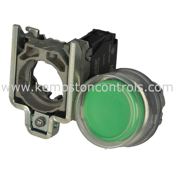 Schneider XB4BP31 SCHNEIDER PB FLUSH GRN 1NO CLR SIL BOOT | Kempston ...