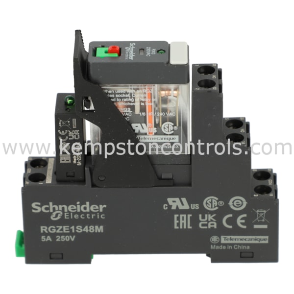 Schneider RXG22P7PV SCHNEIDER INTERFACE PLUG-IN RELAY, PRE-ASSEMBLED ...