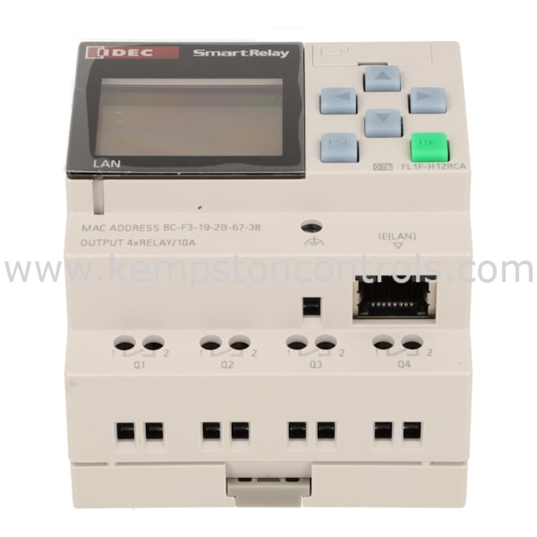 IDEC FL1F-H12RCA IDEC SMARTRELAY, 24VAC/DC, WITH SCREEN | Kempston Controls