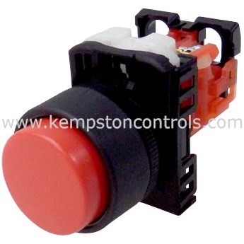 Fuji AR22E0R-01R PUSHBUTTON EXTENDED ROUND HEAD 1NC RED | Kempston Controls