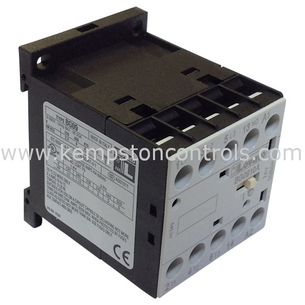 Lovato BG0910A024 LOVATO MINI CONTACTOR, 3 POLES, 24VAC, 50/60HZ, 1NO ...