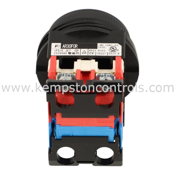 Fuji AR30F0R-11Y FUJI PUSHBUTTON FLUSH ROUND HEAD 1NO+1NC AUX YELLOW ...