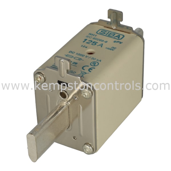 Siba 20-556-29/125A SIBA FUSE LINK, BLADE CONTACTS, 125A, 1000VDC, NH1 ...