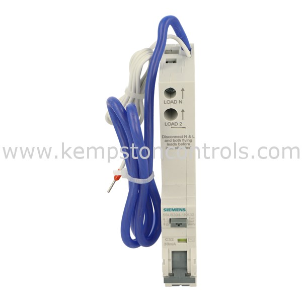 Siemens 5SU9304-1KK32 SIEMENS RCBO, 10KA, 1P+N, TYPE AC, 30MA, C-CHAR, IN 32A, UN AC 230V ...