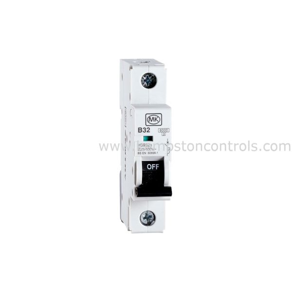 MK Electric H5932S MK ELECTRIC MCB, 32A, SINGLE POLE, 6KA, TYPE B CURVE ...