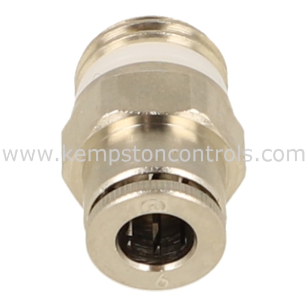 Camozzi S6510 6-1/4 CAMOZZI PUSH IN FITTING, MALE STUD, 6MM TUBE, 1/4 ...