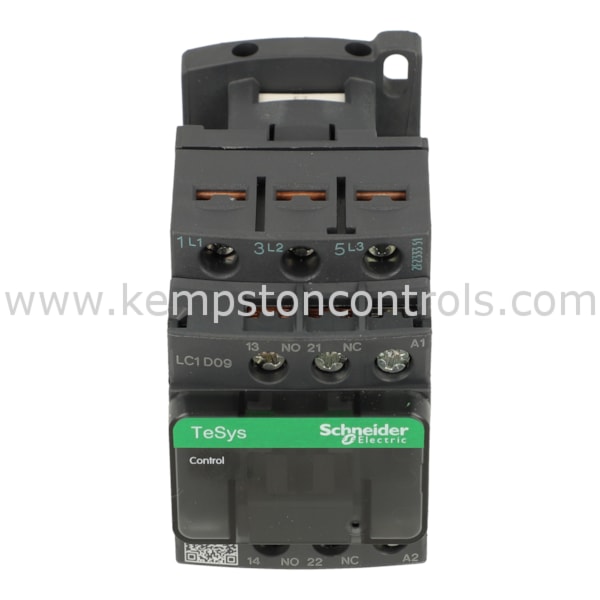 Schneider LC1D09F7 SCHNEIDER CONTACTOR 9 A (4KW/400VAC) 3P, 1 N/O & 1 N/C AUX, 110V 50/50HZ AC ...
