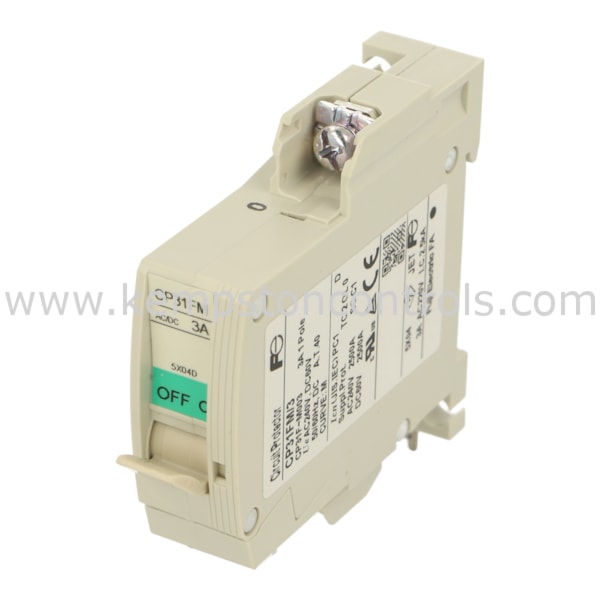 Fuji CP31FM/3 FUJI CIRCUIT PROTECTOR, 1 POLE, 3 AMP, MEDIUM TIME DELAY TRIP | Kempston Controls