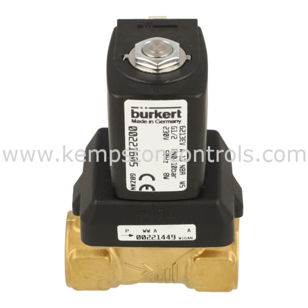 Burkert 00221605 BURKERT SOLENOID VALVE,2/2WAYS,SERVO COUPLED,NC,13MM ...