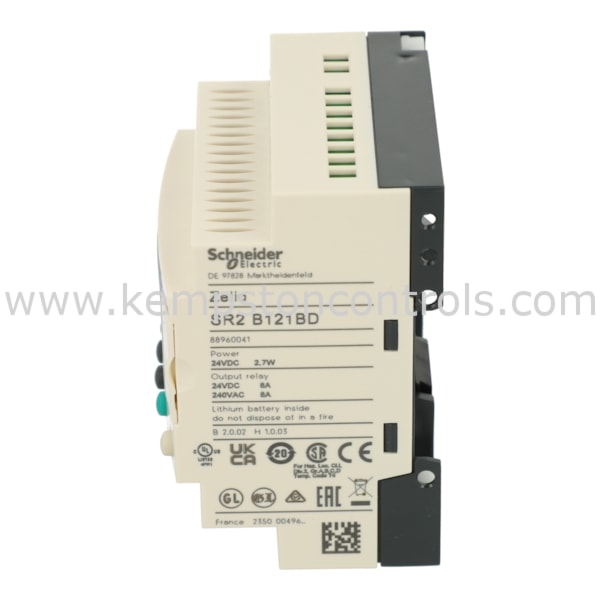 Schneider SR2B121BD SCHNEIDER COMPACT SMART RELAY, ZELIO LOGIC, 24VDC ...