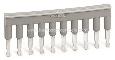 WAGO 279-490 WAGO COMB-STYLE JUMPER BAR, INSULATED 10-WAY GRAY ...