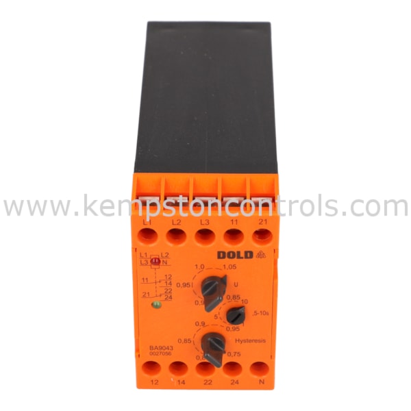 Dold BA9043/002 3/N 245/440V DOLD UNDERVOLTAGE RELAY, 3 PHASE, 4 WIRE ...