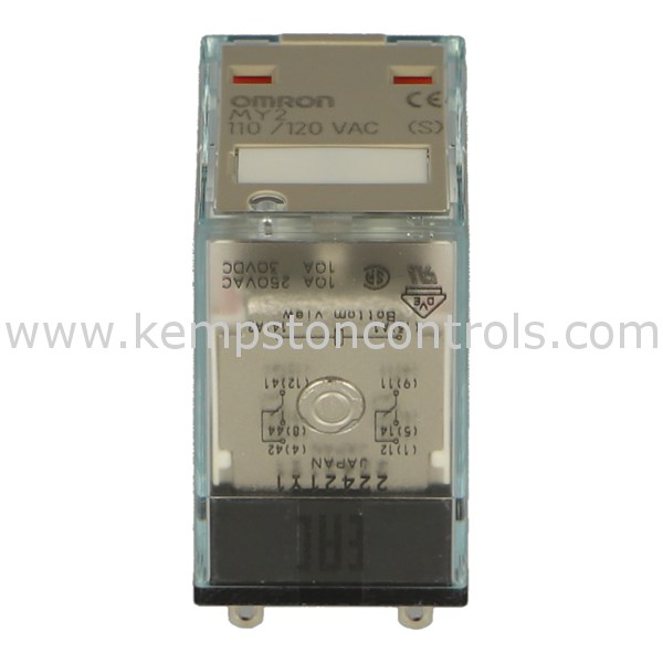 Omron MY2 110/120AC (S) RELAY 8PIN DPDT 10A | Kempston Controls