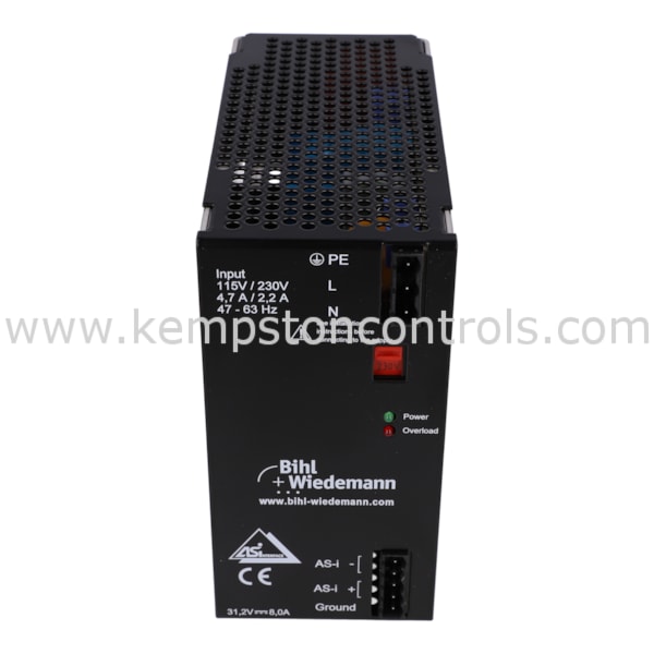 BIHL + WIEDEMANN BW1997 BIHL + WIEDEMANN ASI POWER SUPPLY, 8 A, 115 VAC ...