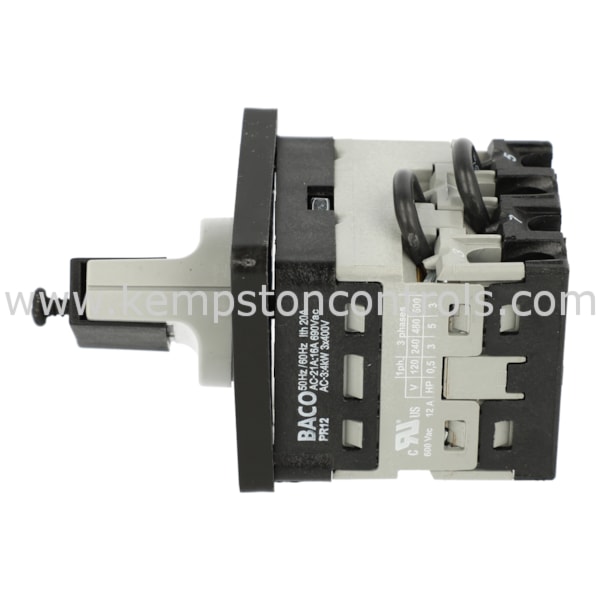Baco NC52DQ1 BACO DP 2 POSITION ROTARY SWITCH, 600 V, 20 A, HANDLE ...