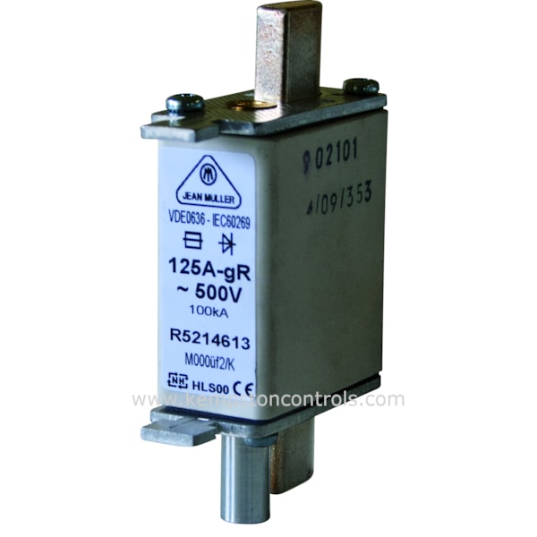 Jean Moeller R5282450 NH FUSE LINK, 20A, GR, 690VAC, WITH BLADE ...