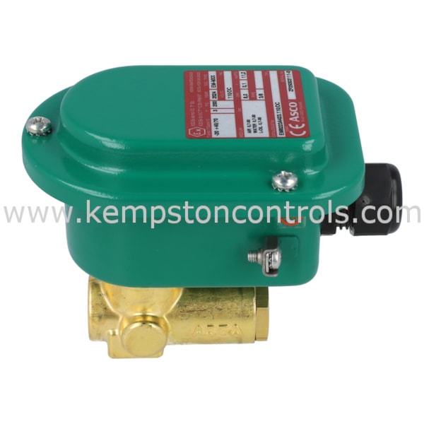 ASCO EM8223A423.110/DC ASCO PILOT OPERATED SOLENOID VALVE, 2/2 NC, 3/8 ...