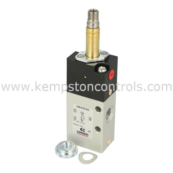 Camozzi 338-015-02 CAMOZZI SOLENOID VALVE, 1/8" G PORT. 3/2 NC, SINGLE ...